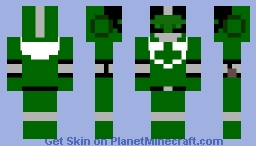 Time Force Green Ranger | Trip | Power Rangers Time Force Minecraft Skin
