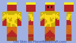 red monk Minecraft Skin