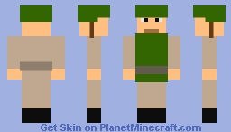 WW2 Soviet Soldier with Body Armor Minecraft Skin