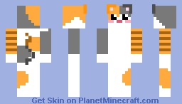 calico cat Minecraft Skin