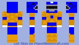 Blue Savage Warrior | Max Cooper | Power Rangers Wild Force Minecraft Skin