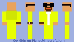 Walter White whit suit on Minecraft Skin