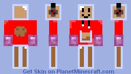 Chocolate milk with gloves Minecraft Skin