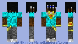 Frozone with locs Minecraft Skin