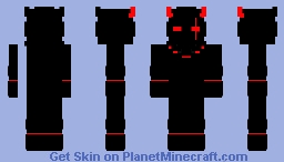 Red Demon Eyes Minecraft Skin
