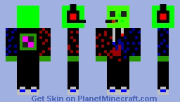Gamer slime (fixed problems) Minecraft Skin