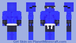 Buff Blue Guy (Has a Secret) Minecraft Skin