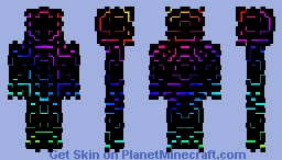 rainbow shadow bether Minecraft Skin