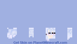 Mini Ayato Kamisato Head Pastel colors Minecraft Skin