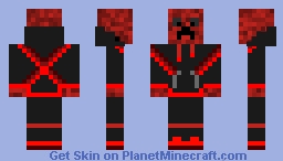 Red Creeper Minecraft Skin