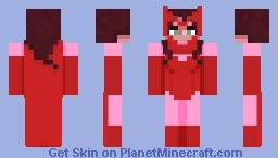 Classic Scarlet Witch (Marvel Comics) Minecraft Skin
