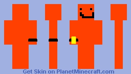 cool orange guy Minecraft Skin