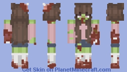 Pink zombie girl Minecraft Skin