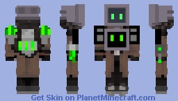 Upgraded Titan Computer Man Minecraft Skin