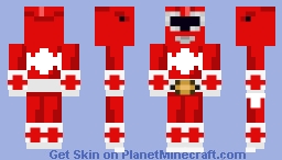 TyrannoRanger/ Mighty Morphing Red Ranger Minecraft Skin