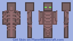 Mycelium-pattern Phantom Minecraft Skin