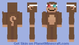 3D Monkey Minecraft Skin