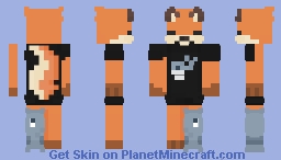 minecraft fox in a shark outfit! Minecraft Skin