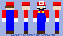Mario Minecraft Skin