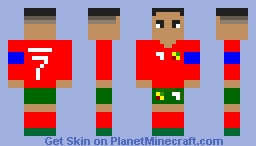 Cr7 2024 portugal Minecraft Skin