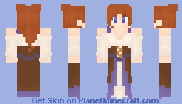 Mairead Corset purple Minecraft Skin