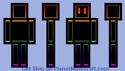 RGB cool guy (UPDATED) Minecraft Skin