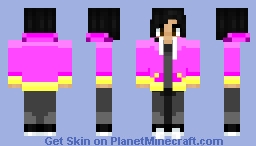 Pink Jacket Boy Minecraft Skin