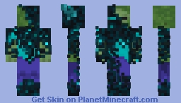 Sculk Zombie Minecraft Skin