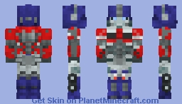 Optimus Prime Minecraft Skin