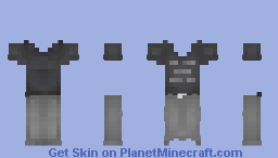 Grey T-shirt Outfit Minecraft Skin