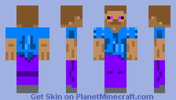 Corrupted Steve Minecraft Skin