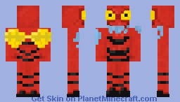 Trash Pack red Noxious Bee Minecraft Skin