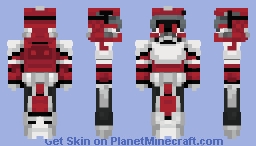 Coruscant Guard CT-1010 Commander "Fox." Minecraft Skin