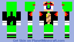 Scourge the hedgehog Minecraft Skin