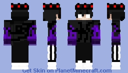 Dark X Aura(Purple) Minecraft Skin