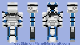 CT-7567 Phase 1 Captain Rex V2.0 Minecraft Skin