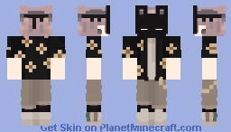 Raylikestofu black mask Minecraft Skin