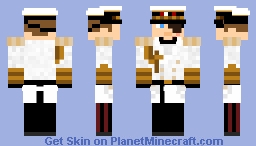 White Custom Uniform Minecraft Skin