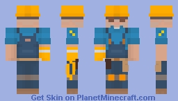Blu engineer Minecraft Skin