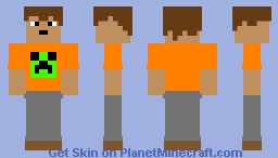 Backwards Minecraft Player Minecraft Skin