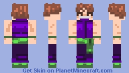 Purple robe smile Minecraft Skin