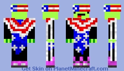America Noob (with bunny slippers) Minecraft Skin