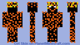 Orange Nether Creeper Minecraft Skin