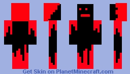 Red paint Minecraft Skin