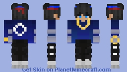Mapicc but blue Minecraft Skin