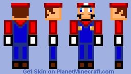 Mario Minecraft Skin