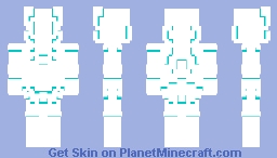 Blue and white entity Minecraft Skin