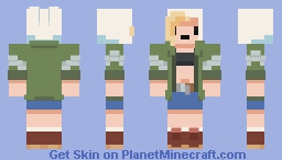 Fionna Campbell (Green Jacket) Minecraft Skin