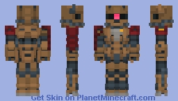 MS-06F Zaku II F Type (Iria Solari) Minecraft Skin