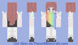pastel rainbow clown {steve model} Minecraft Skin